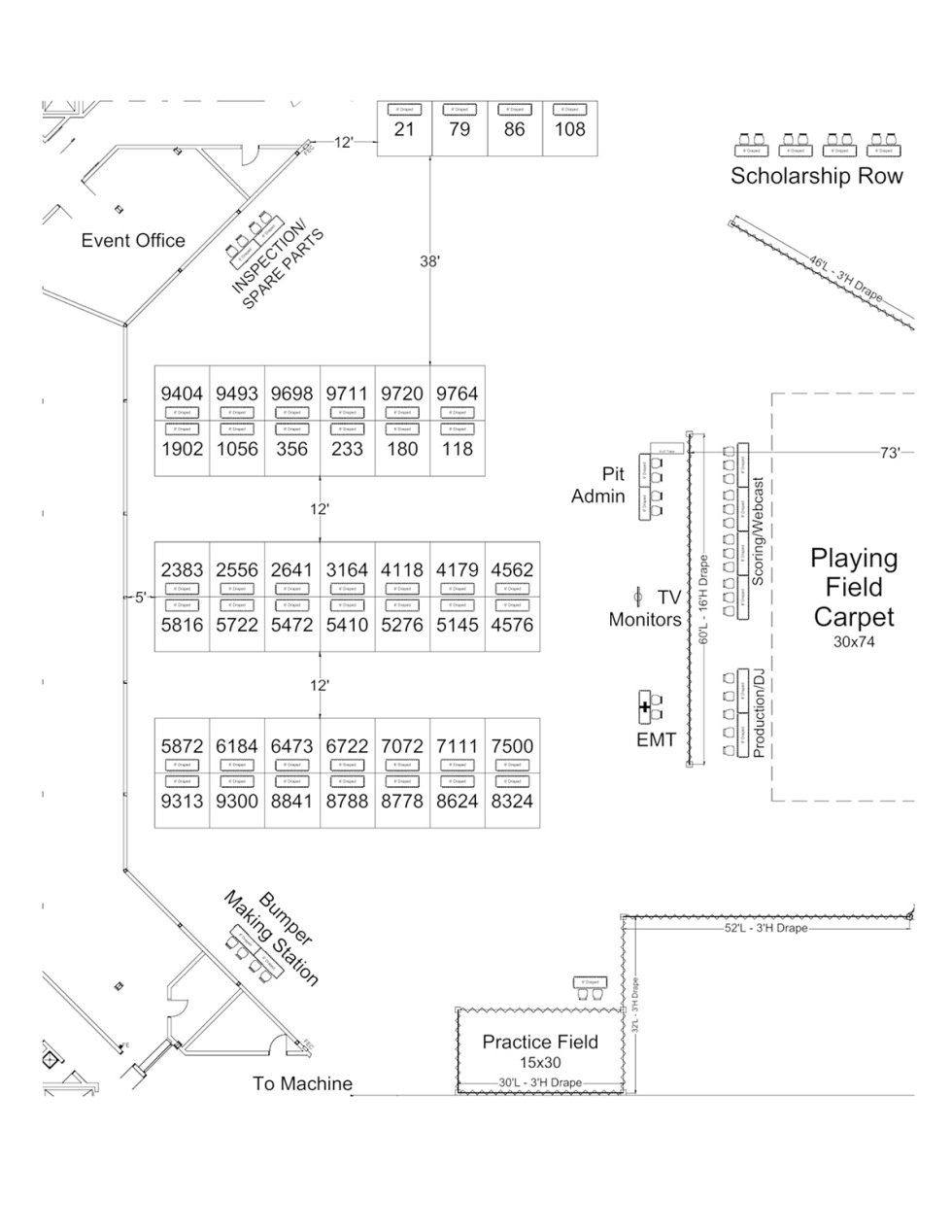 Pit Map | Tallahassee FRC Regional